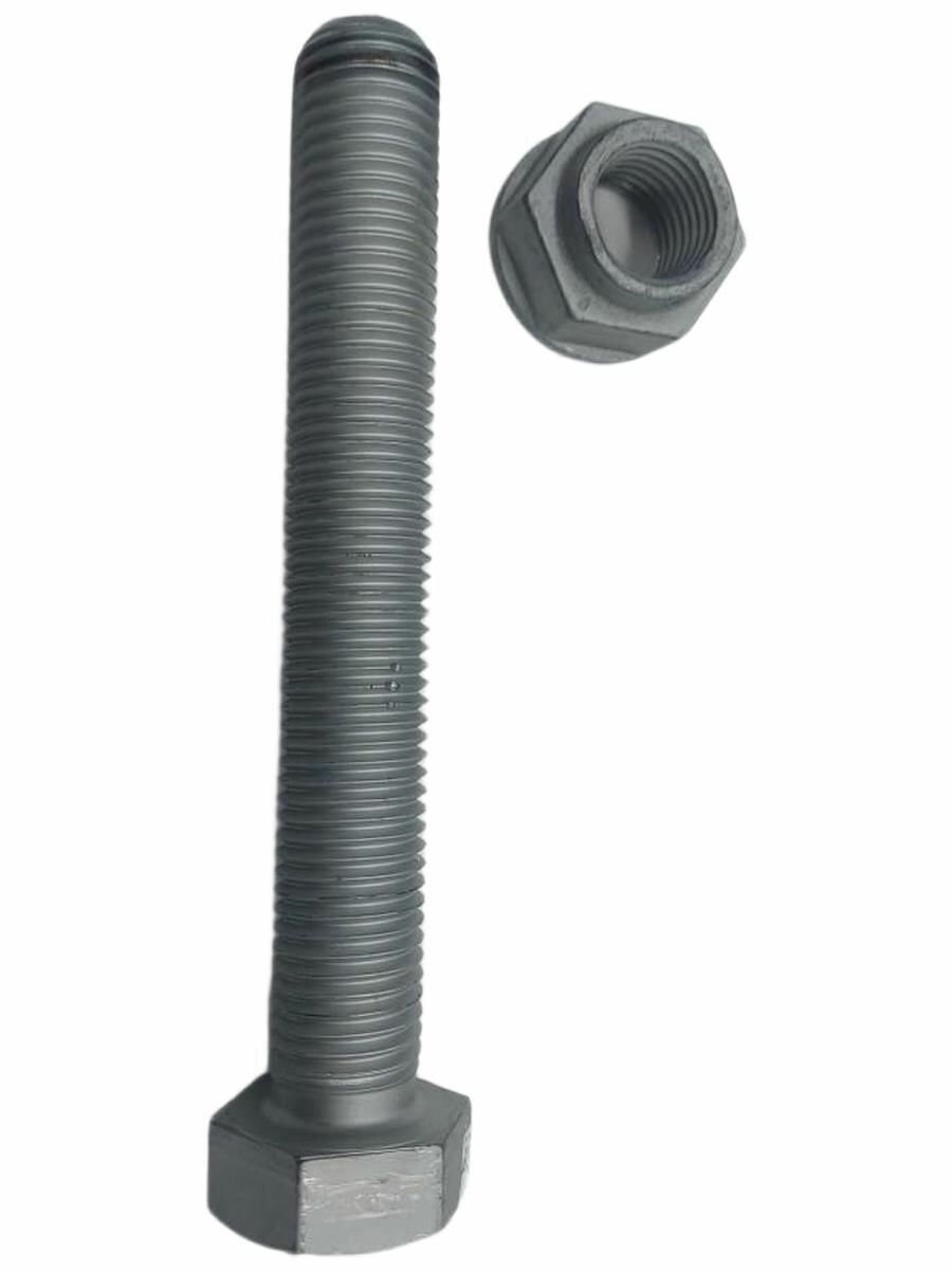 Болт рессорный М30х3,5х200 с бобышкой удлиненный в сборе с гайкой 701.007