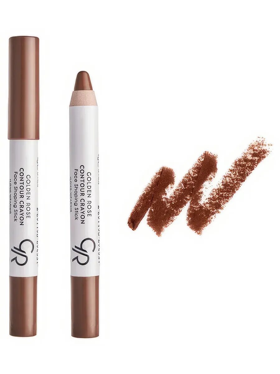 Корректор для лица GOLDEN ROSE контур бронзирующий №23, тёмно-коричневый