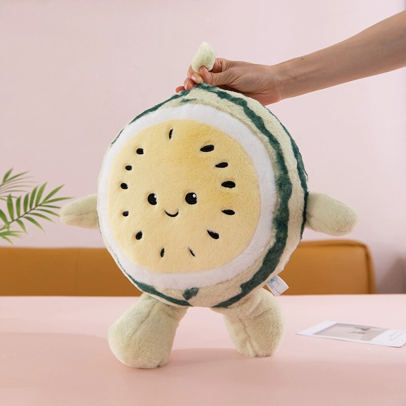 Новая желтая плюшевая игрушка-арбуз, мягкая кукла для сна, подушка, подарок на день рождения для детей