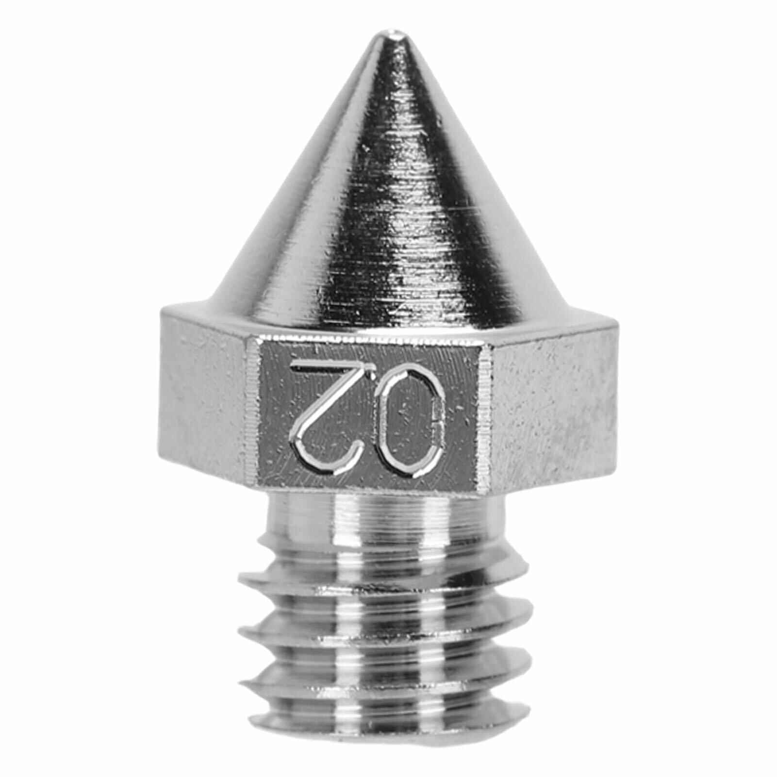 Сопло для 3D-принтера Raise3D N Pro2 Pro3 E2 Series, диаметр наконечника 0,2 мм, точное никелированное покрытие, закаленный сплав, запасные части для хотэнда.