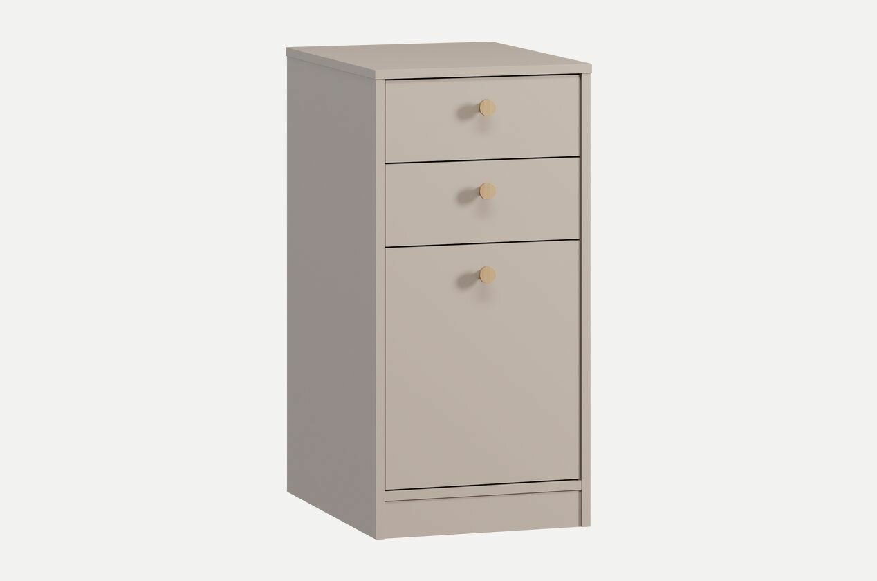 Офисная тумба Торвалль-1 Latte, divan.ru, 40х52х81 см, белый, лдсп