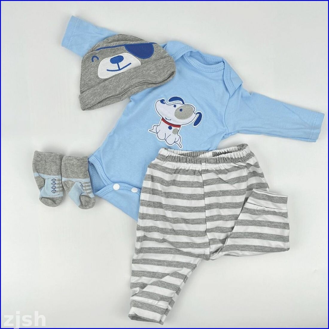 Эксклюзивный комплект из 4 предметов одежды для реборн кукол, созданный для новорожденных размером 1922 дюйма