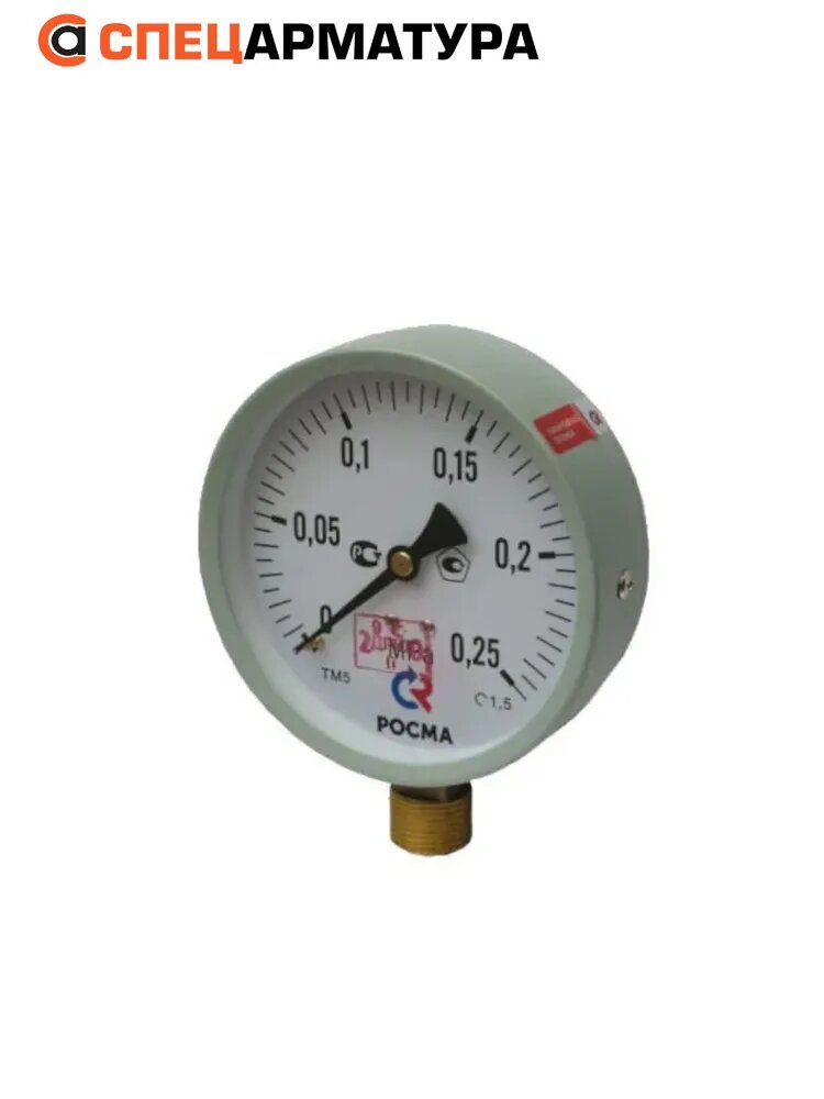 Манометр показывающий технический ТМ-510Р.00(0-0,25MРa)M20x1,5.1,5