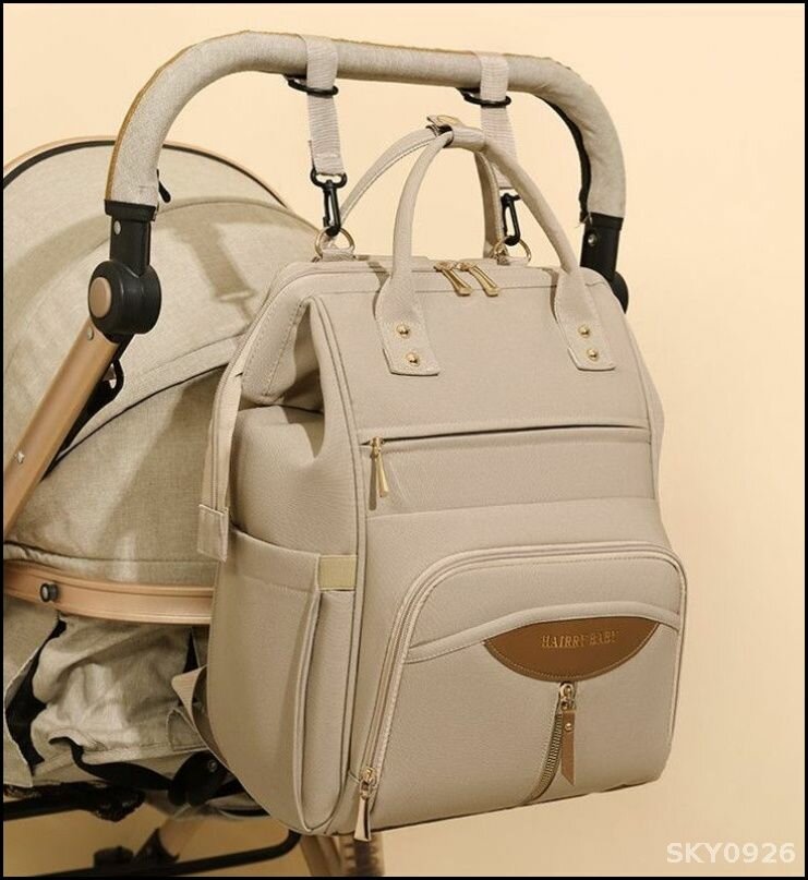 Эксклюзивный рюкзакпереноска для матери и ребенка с термокарманами на коляску