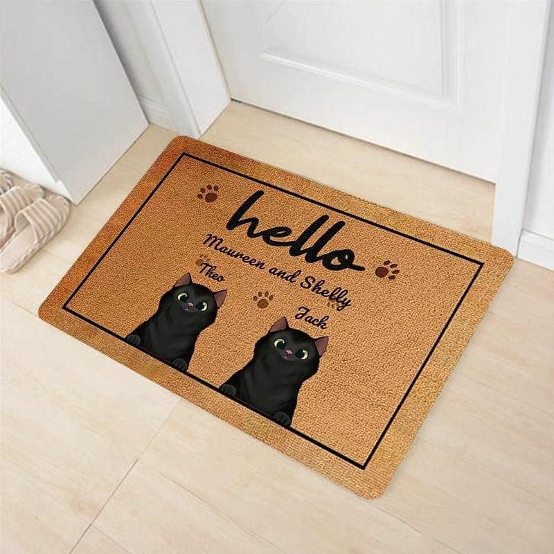 Коврик придверный котики 40x60 см