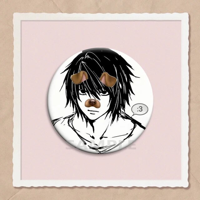 Фигурка аниме Light Yagami L Misa Ryuk Rem Броши Death Note Мультяшная эмалированная булавка Круглый значок для сумки Одежда Шляпа Рубашка Декор