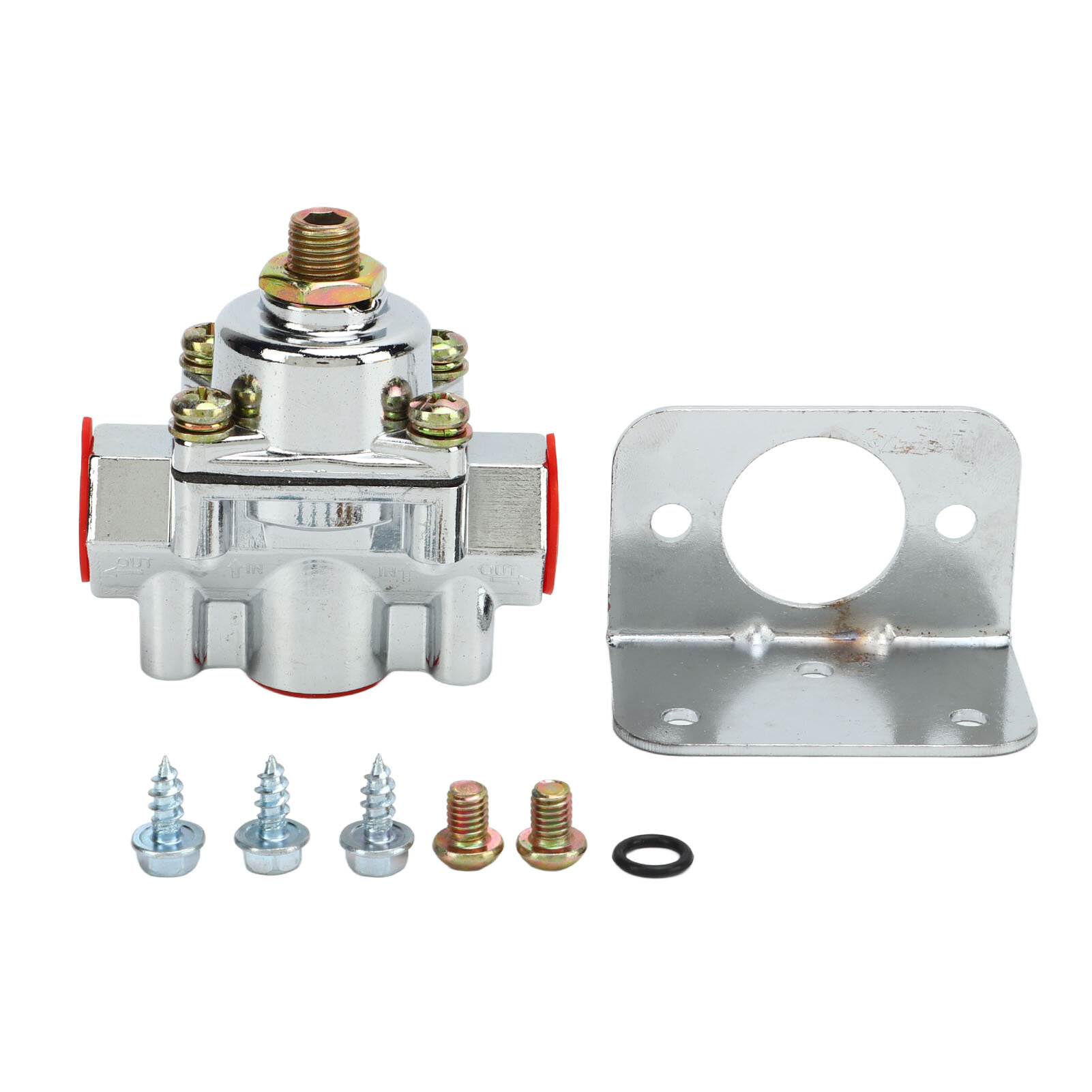 Fuel Pressure Regulator Zinc Alloy 1‑4 PSI 3/8in NPT Port 12‑804 for Edelbrock Carburetors