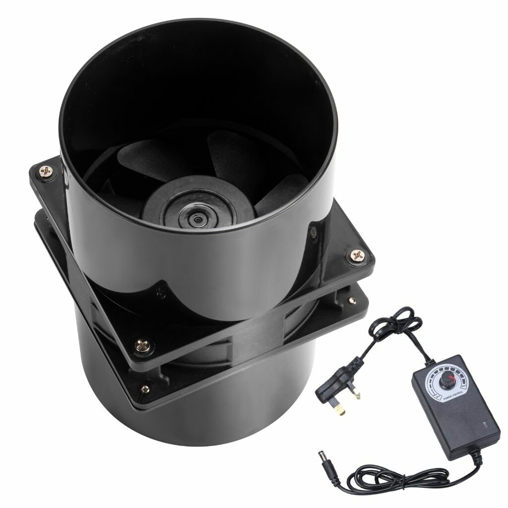 Вентилятор вытяжной канальный 12V 12см 200CFM 6000RPM