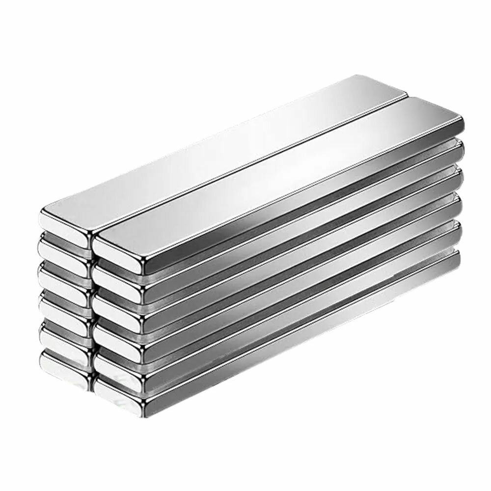 Магнит прямоугольник 60x10x3/4/5mm. 10 шт, мебельная фурнитура, магнитное крепление для сувенирной продукции, детских поделок, досок
