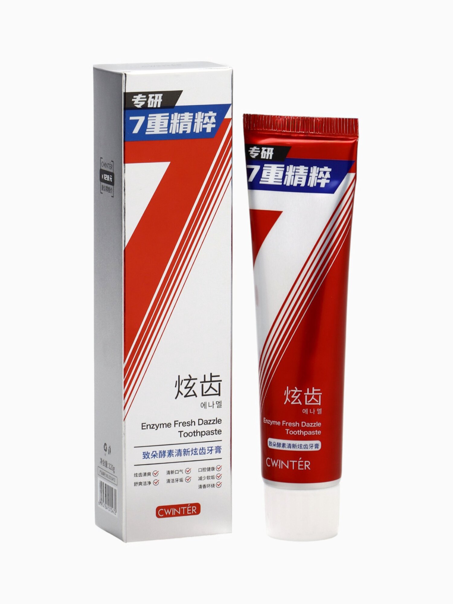 Освежающая зубная паста с энзимами, 120 г