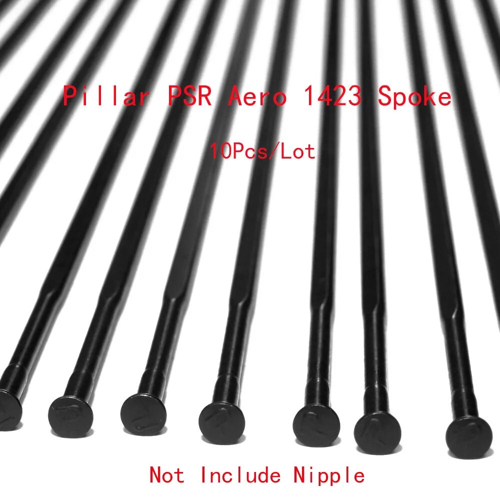 Спицы Pillar PSR Aero 1423 черные 10 шт. 278mm
