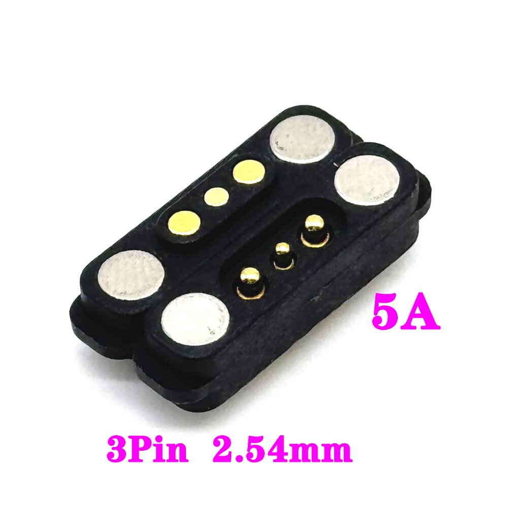 Магнитный разъем Pogo Pin LAJQTAO 7Pin 36В 3Pin 2.54mm 5A