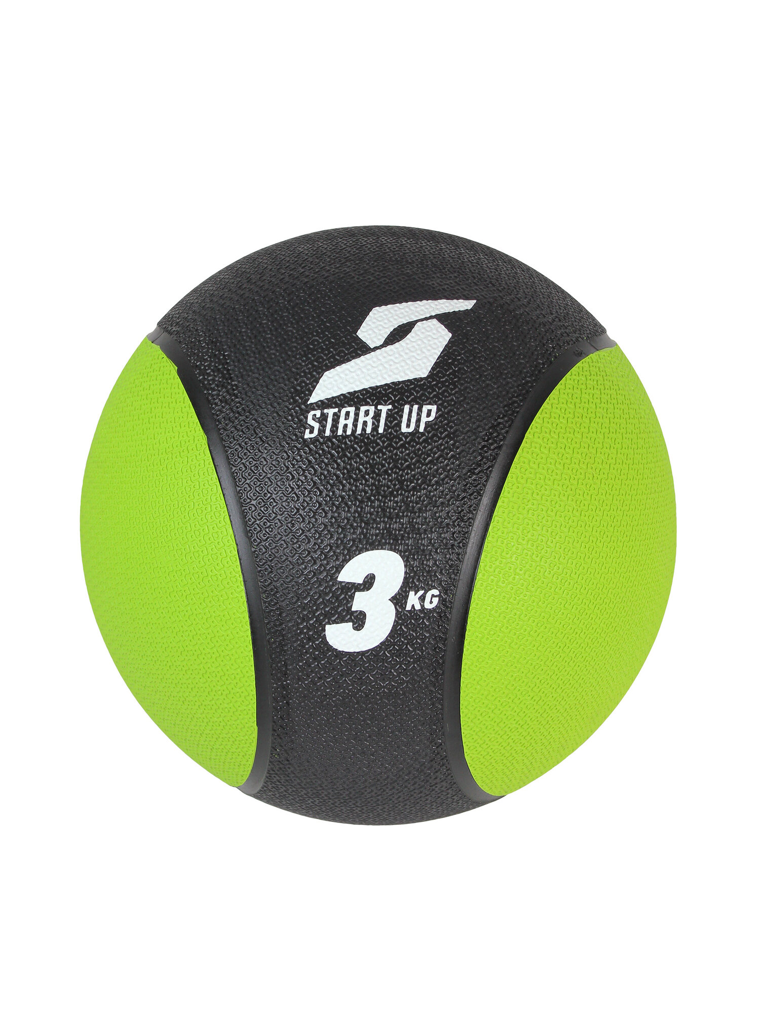 Медицинбол Start Up ECE 081вес 3 кг, зеленый/ черный, резина