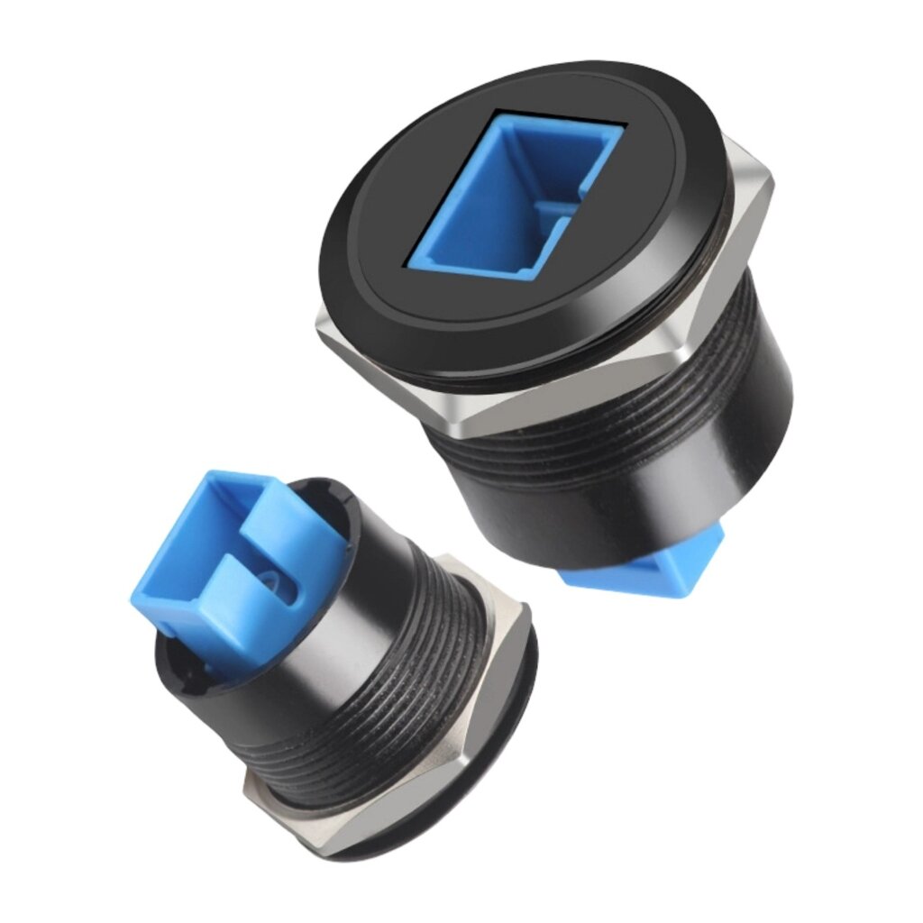 Панель встроенной розетки Type C SC для подключения по оптоволоконной сети типа "от женщины к женщине" - черный