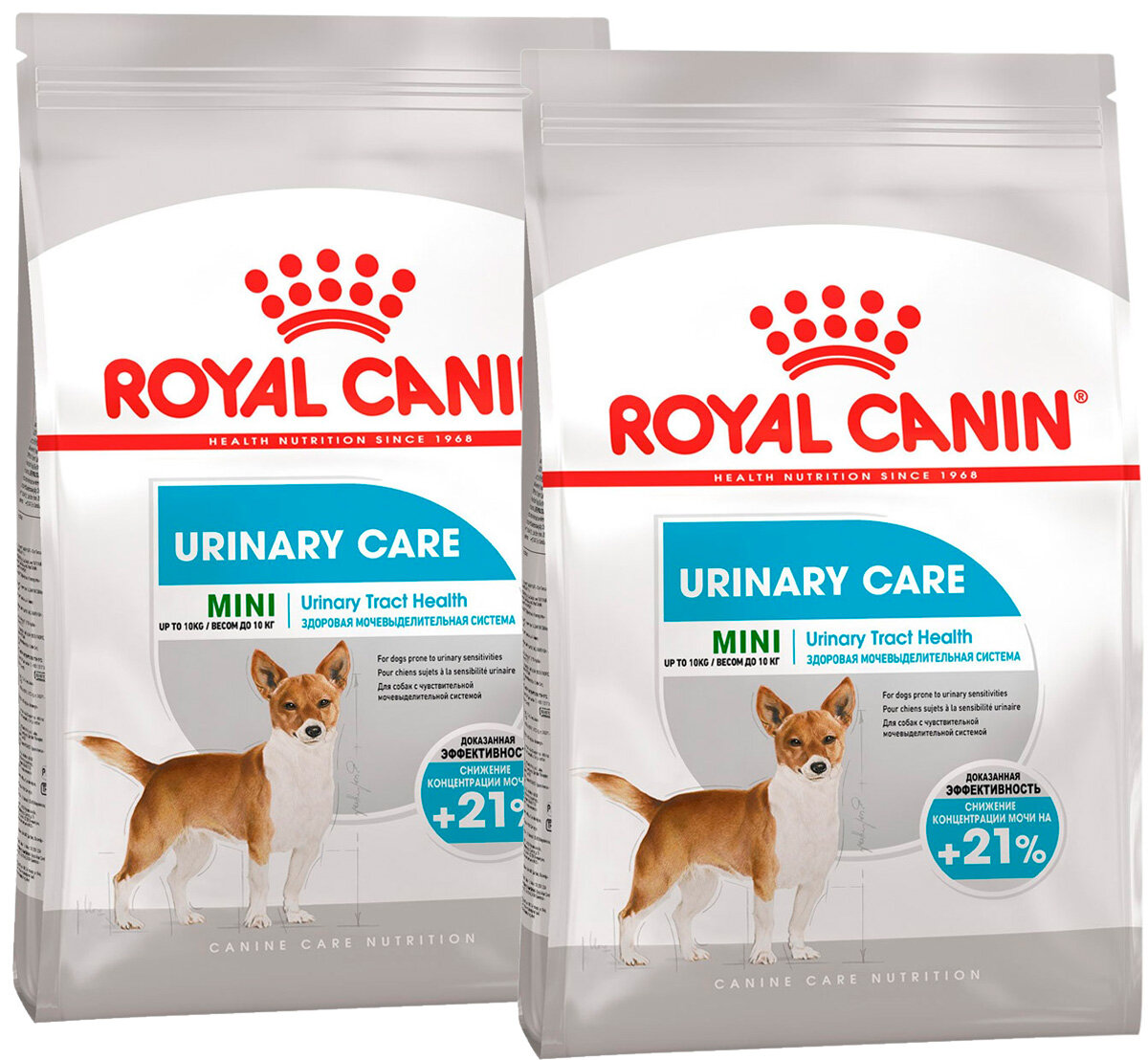 Корм сухой Royal Canin Mini Urinary Care для взрослых собак маленьких пород при мочекаменной болезни, 1 кг x 2 шт