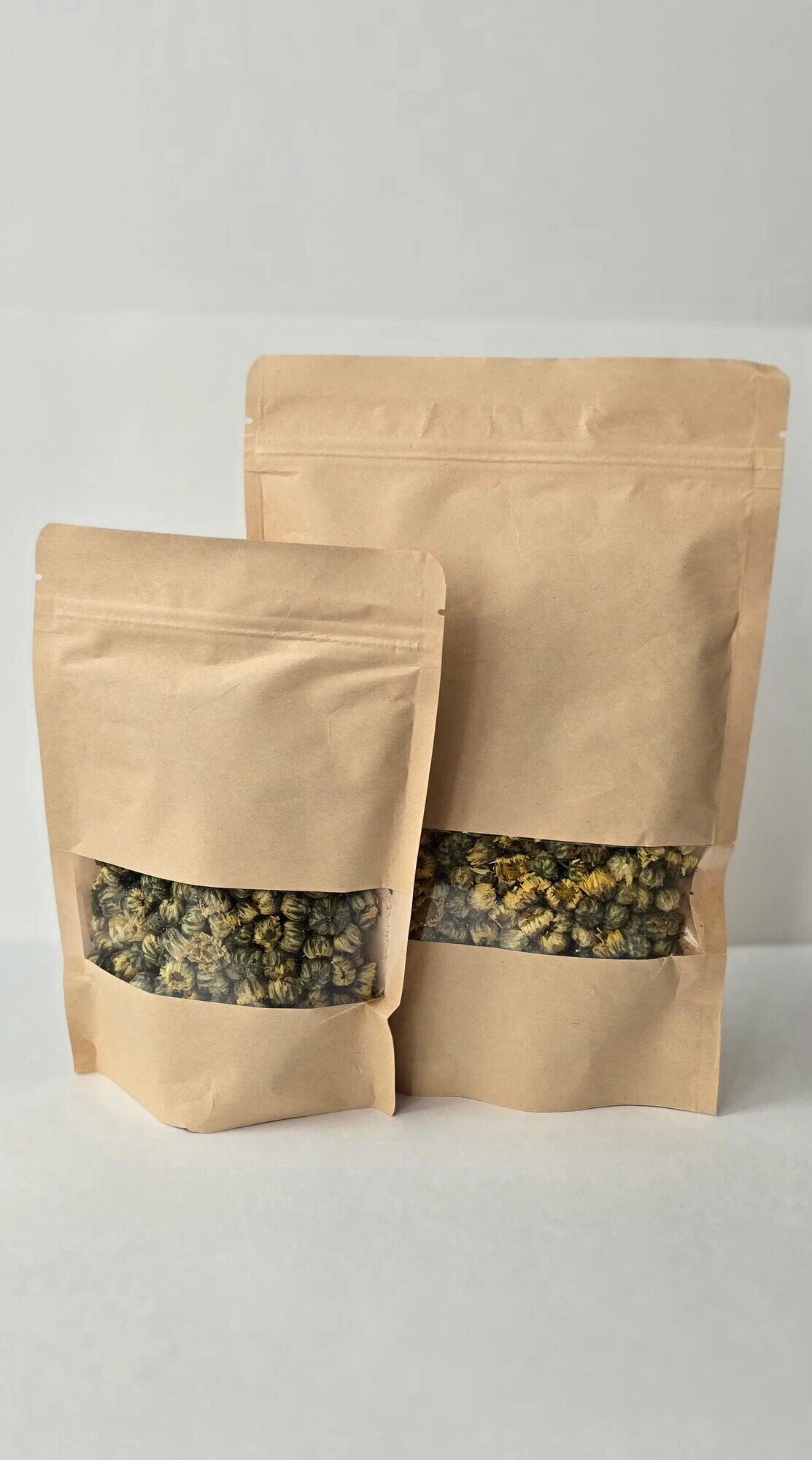 Чай с хризантемами "Эликсир жизни", травяной, вакуумная крафт-упаковка, 100 гр