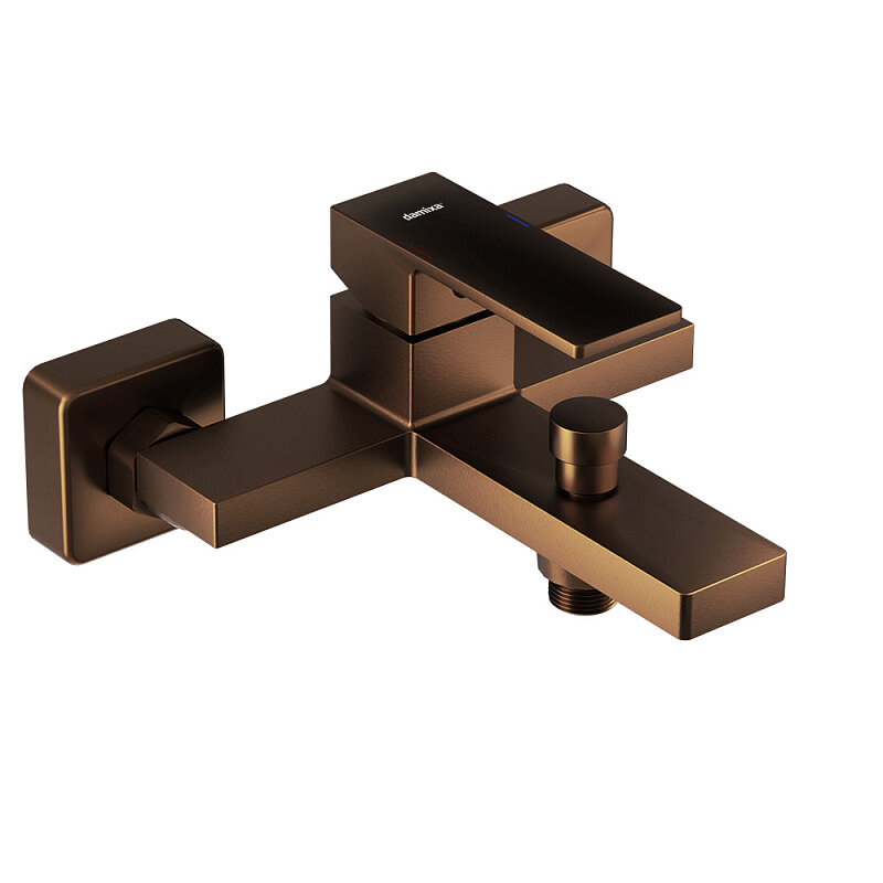 Смеситель для ванны и душа DAMIXA Gala (531000500) с изливом, розовое золото