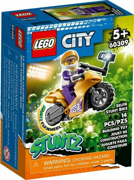 Lego 60309 City Трюковый мотоцикл с экшн-камерой