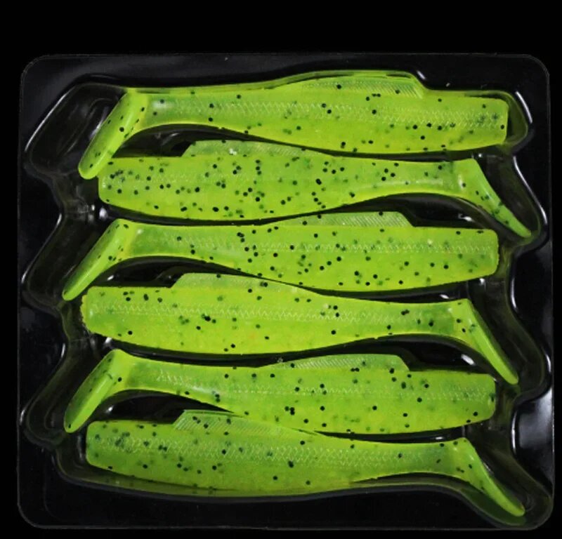 TAKEDO 6 шт./пакет плавающая мягкая приманка 8 см 3,5 г TPR мягкая приманка для рыбалки воблеры T Tail Wrom мягкая приманка для морского окуня