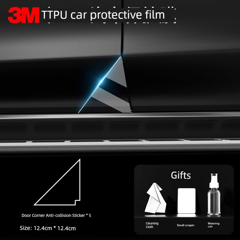 Защитная пленка для дверных ручек автомобиля 3M, антицарапийная, невидимая, из ТПУ, с защитой от царапин, имитация кожи