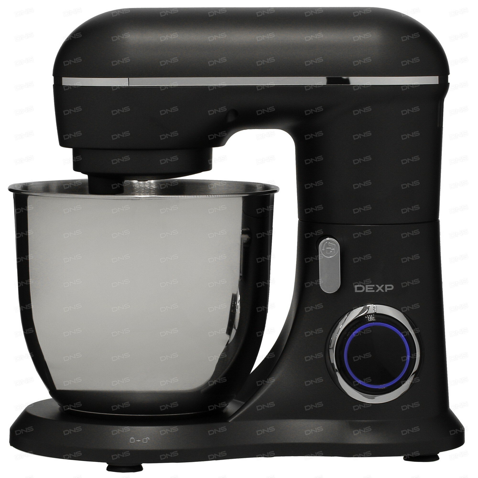 Миксер DEXP PM-1510, планетарный, нержавеющая сталь, 10 скоростей