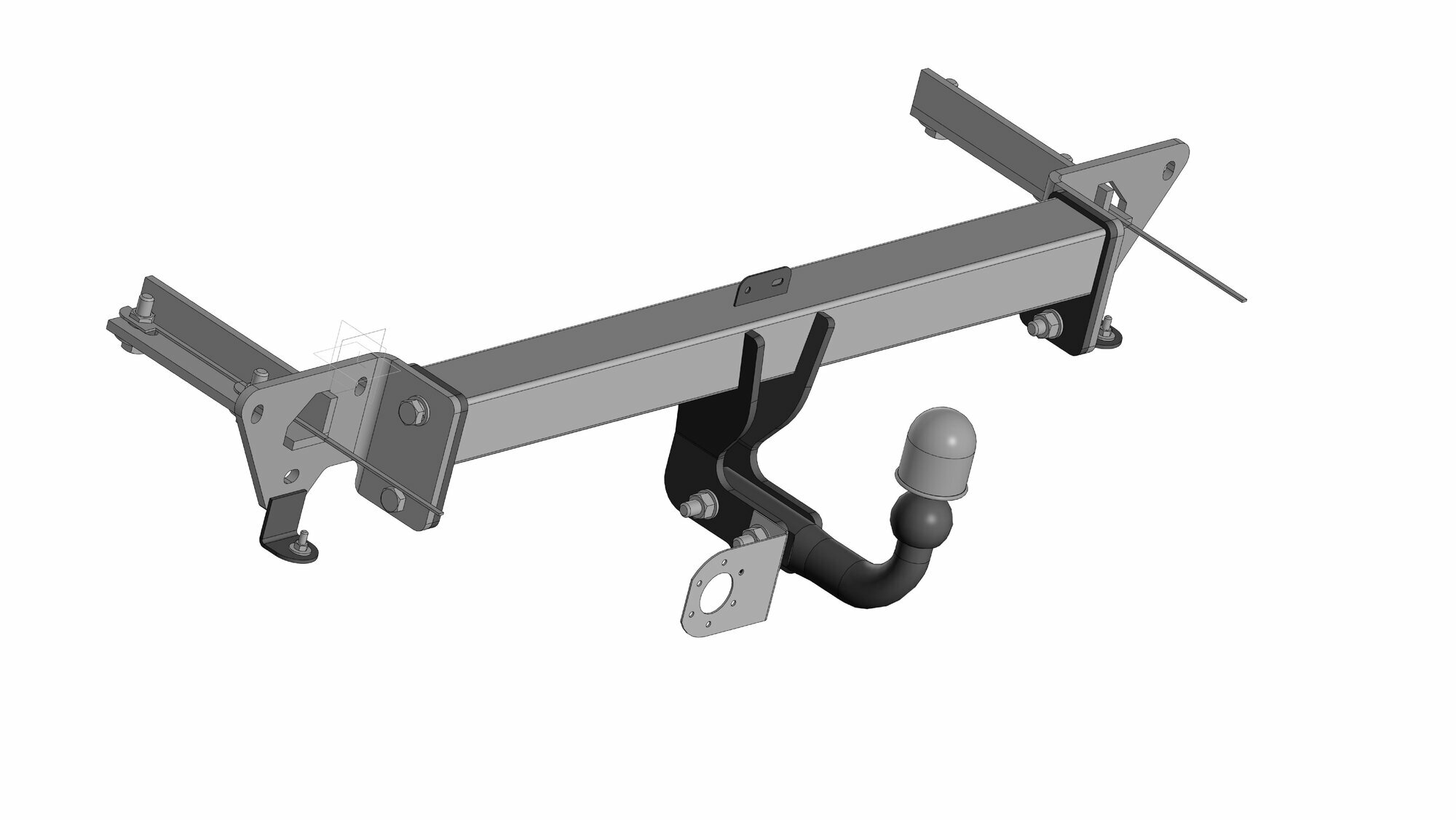 Фаркоп (ТСУ) на а/м TOYOTA RAV4 (XA50) SUV 2018- без электрики / Тойота Рав 4