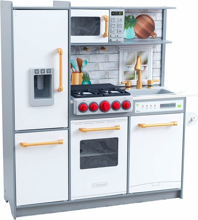 Деревянные игрушки KidKraft - Игровая кухня с функциями света и звука , 32 x 68 x 90 - 53437