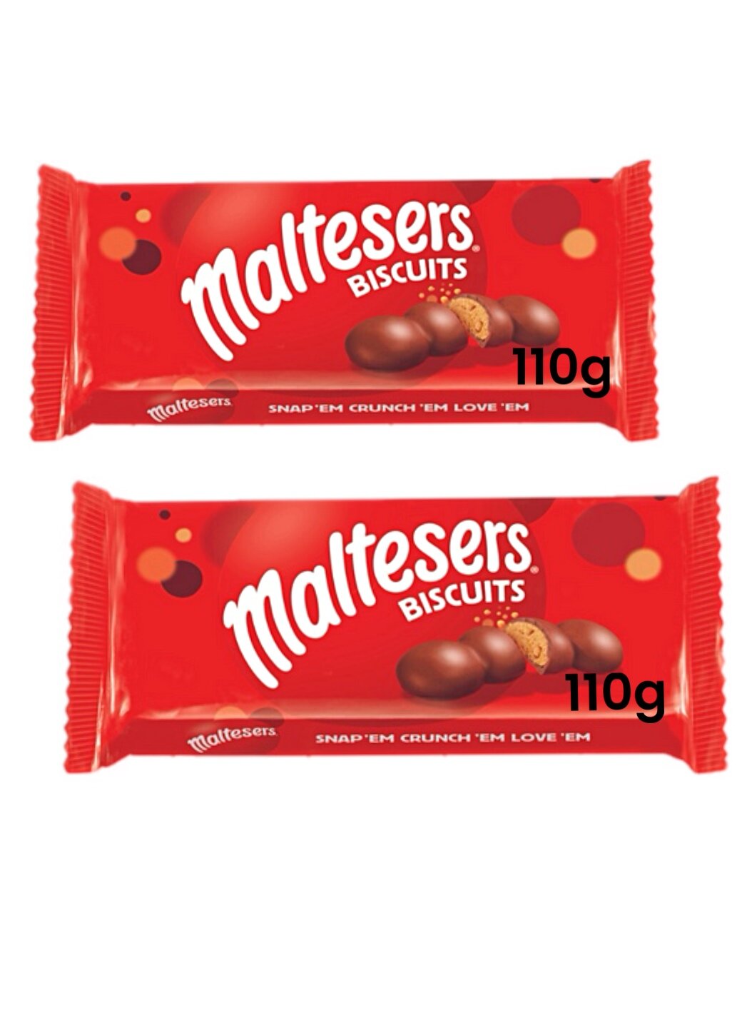 Печенье Maltesers Biscuits, Бисквитное печенье 110г х 2 шт (Англия)