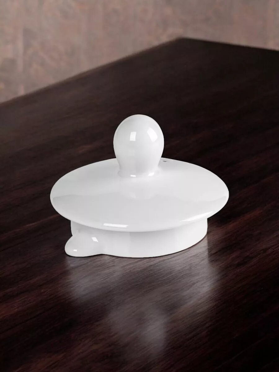 Крышка для чайника Steelite Simpl White, фарфоровая 6 см