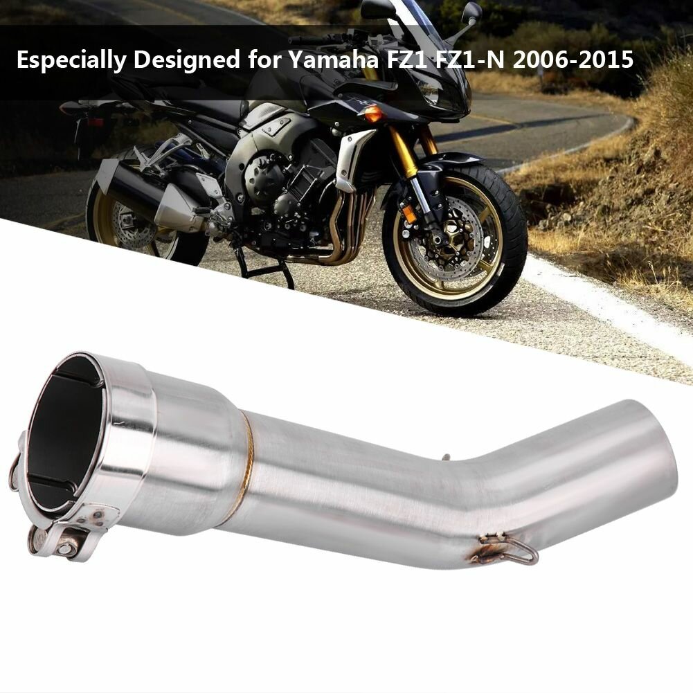 Выхлопная труба средняя, тюнинг мотоцикла 06-15 Yamaha FZ1-N