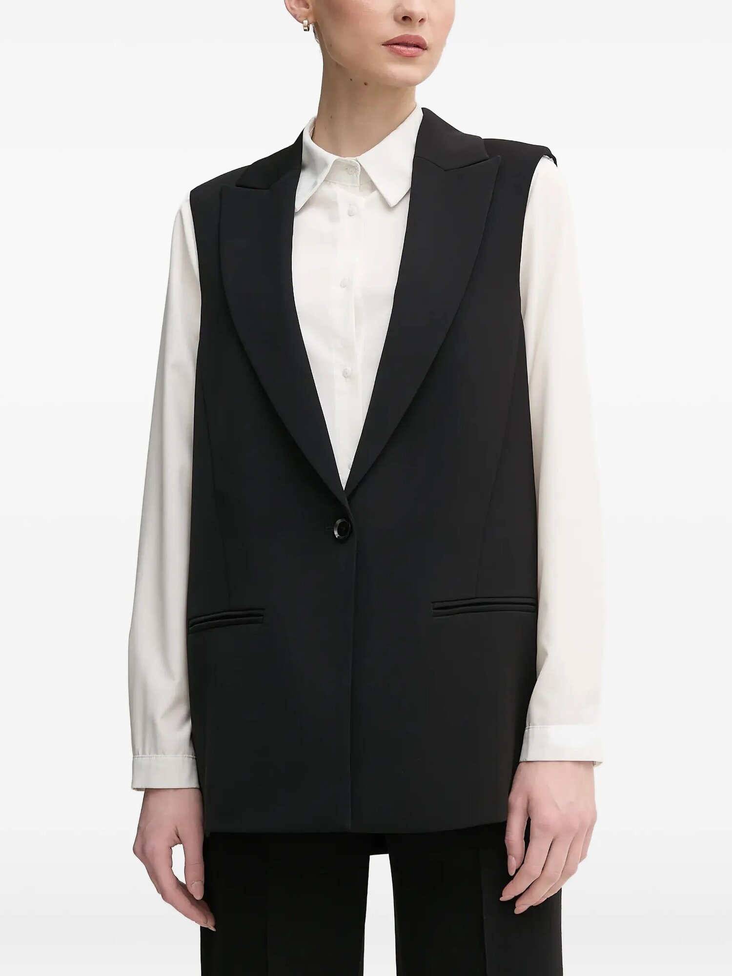 Пальто Button tailored gilet