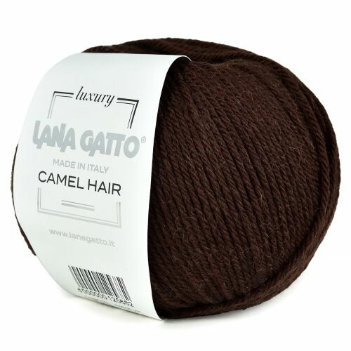 Пряжа Lana Gatto Camel Hair 19046 (5 мотков по 50г/125м) горький шоколад