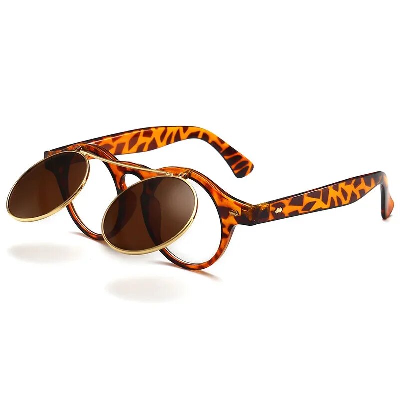 Очки солнцезащитные круглые Leopard Myopia-0.75