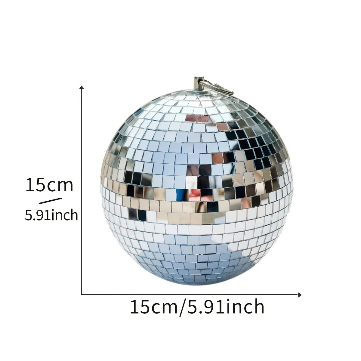 Диско-шар зеркальный 15cm