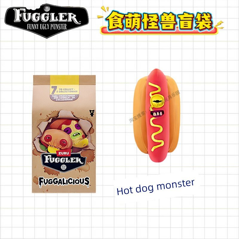 Fuggler Food Monster Подтвержденная Коробка: Плюшевая Игрушка Котлета Коллекционная Плюшевая Игрушка для Девочек, Серия