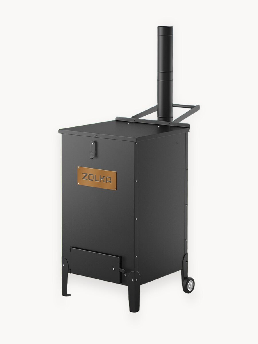 Печь для сжигания мусора стэн "ZOLKA", 200л, конструкционная сталь, для дачи, садовых участков