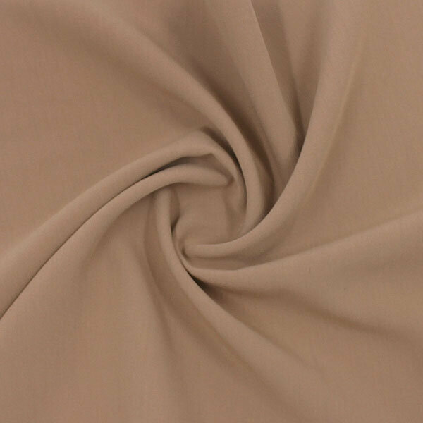 Ткань Ткани-100, 56%вискоза, 40%полиэстер, 4%эластан, плотность 298г/м², бежевая, плательная