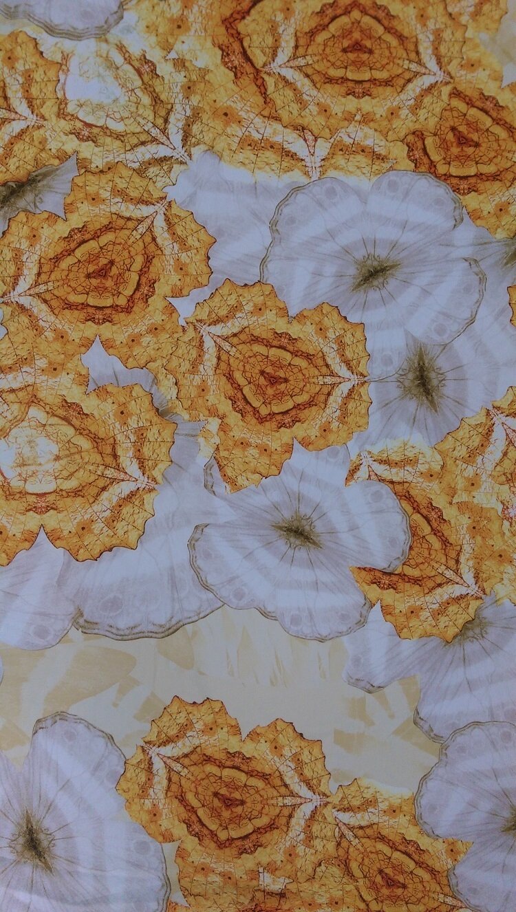 Ткань Креп плательно-блузочный охристо-жёлтый