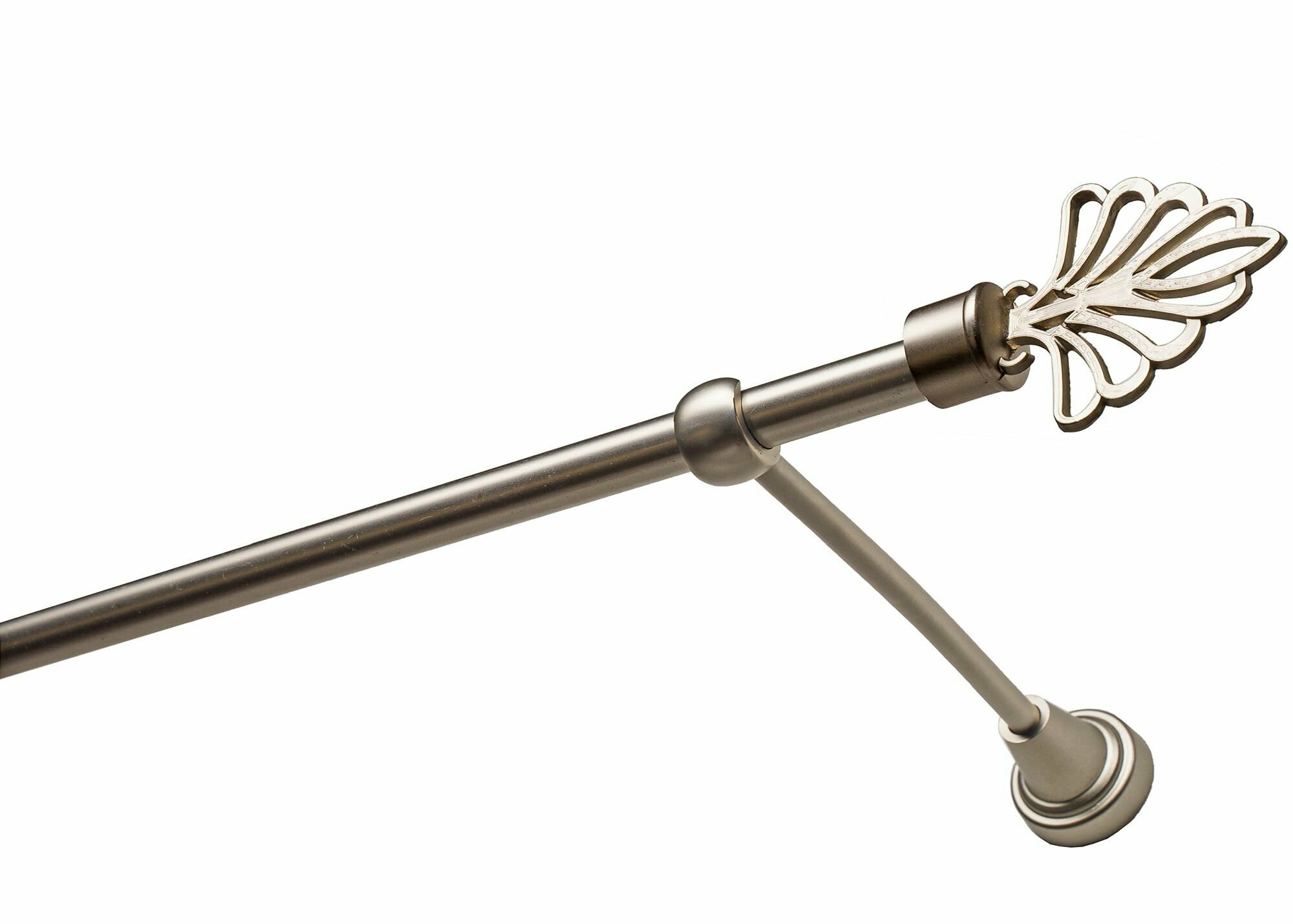 Карниз для штор 3,0 метра AICITY веер хром матовый