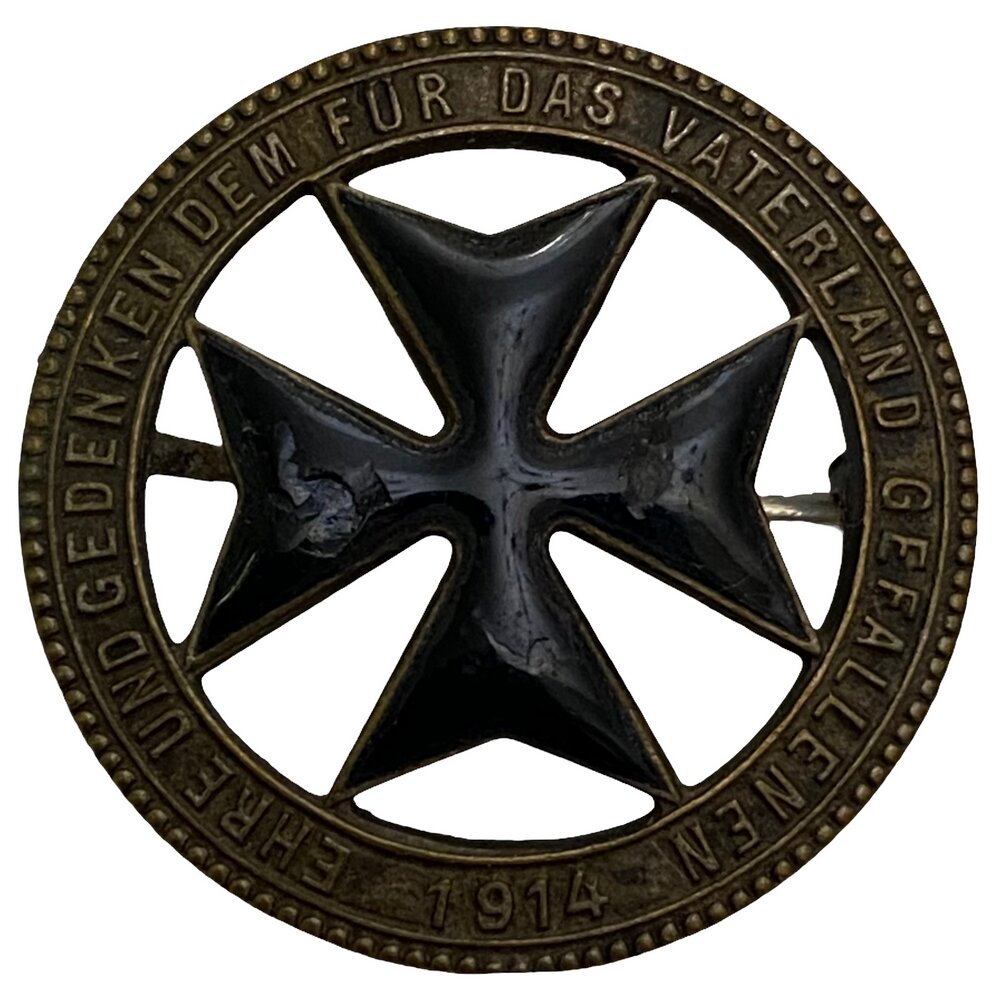 Знак "Чествование и память павших за отечество" Германия 1914 г.