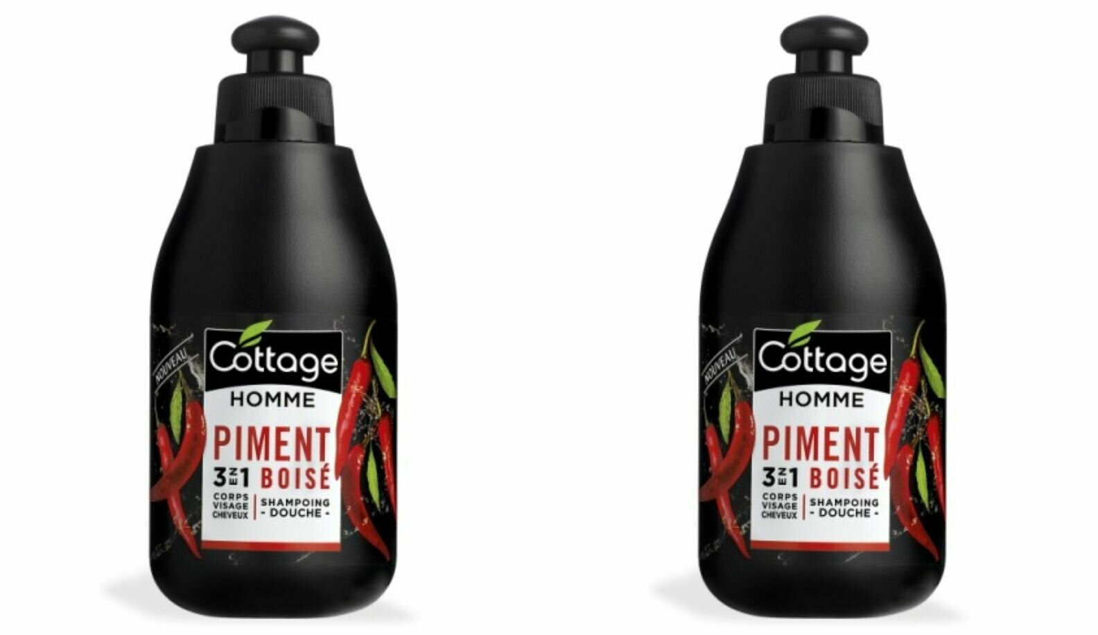 Cottage Мужской Шампунь для волос и гель для душа древесный перец,250 мл,2 шт