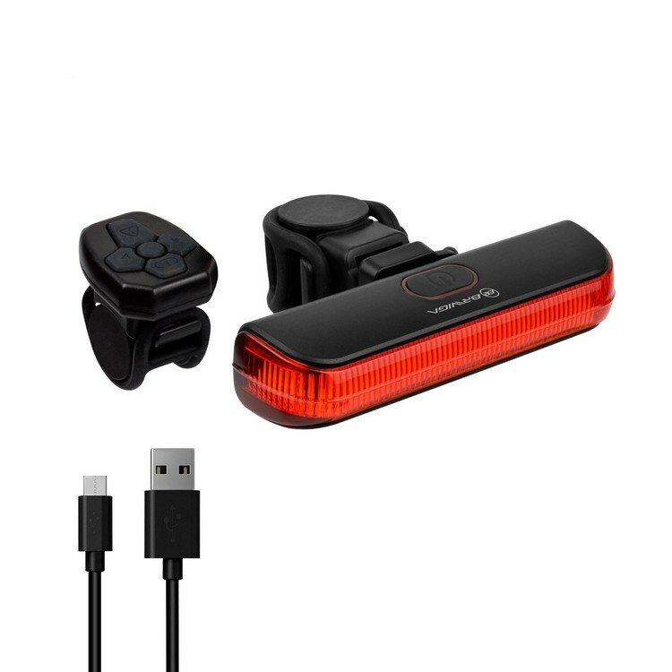 Велосипедный фонарь задний Briviga EBL-3334 20 люмен USB зарядка дистанционное управление