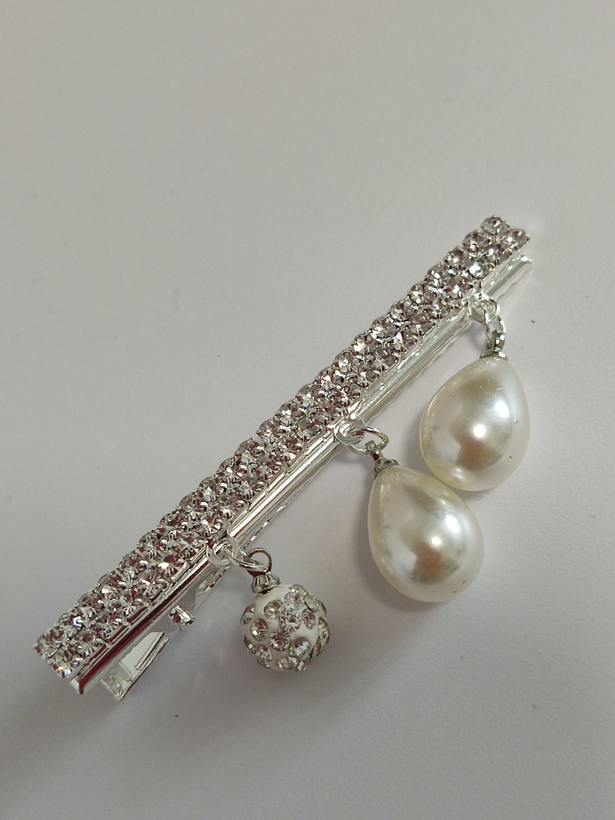 Заколка "уточка" для волос с подвесками "Сияние"