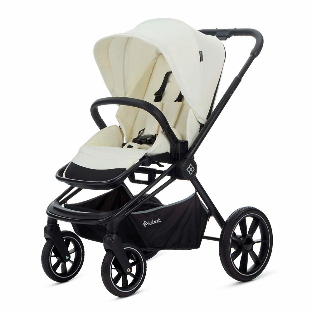 Прогулочная коляска Labala Raiz Lite, цвет White / Black (Белый / Чёрный), артикул производителя LC2302-04WHBL