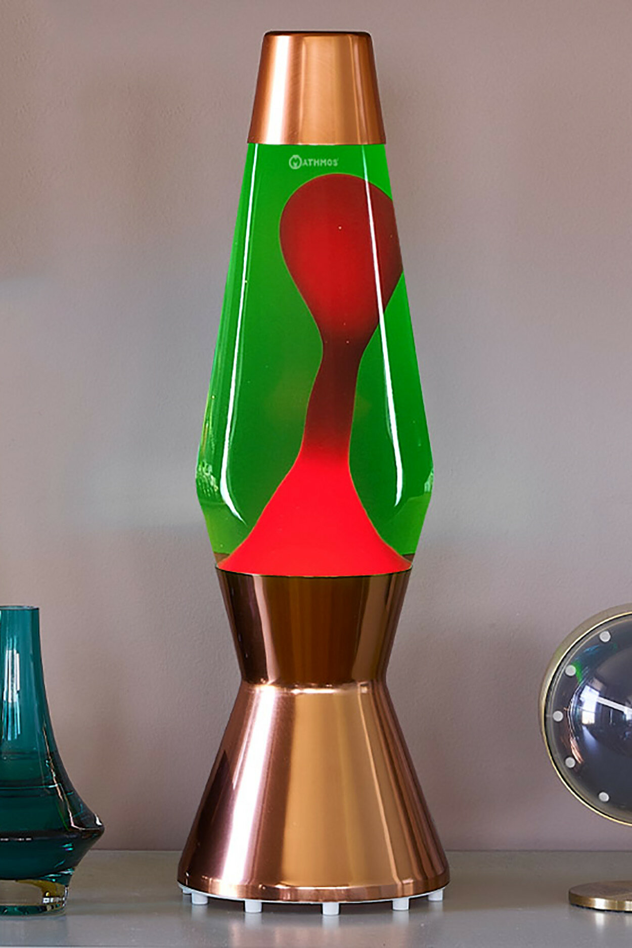 Лава-лампа Mathmos Astro Красная/Зеленая Copper