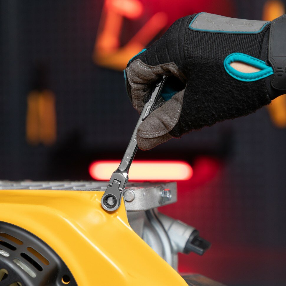 MATRIX Набор ключей комбинированных, трещеточных шарнирных 6 шт Matrix, ( 14897 )