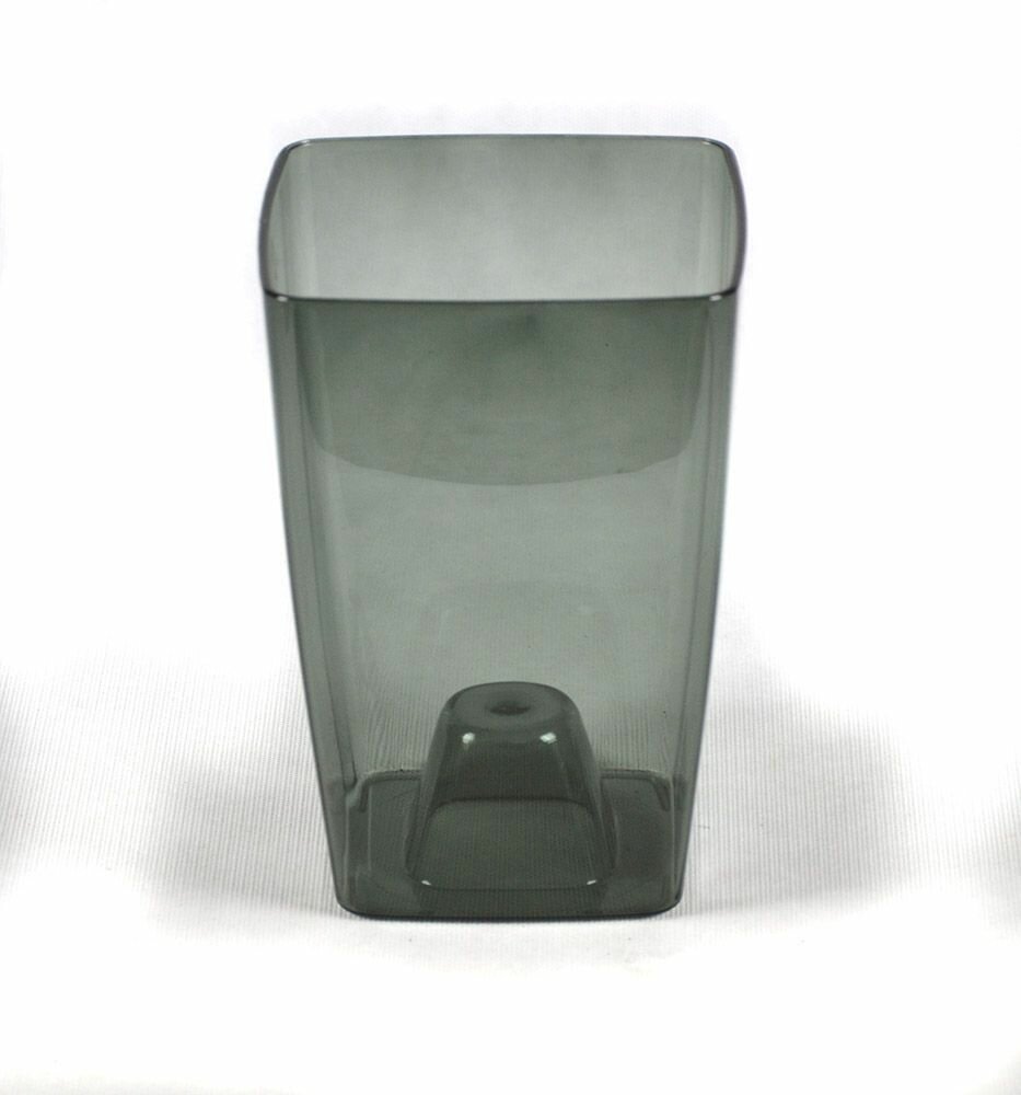 Кашпо орхидейное Сильвия 1,4л Дымчатое d12,5см, h18см (квадратное)