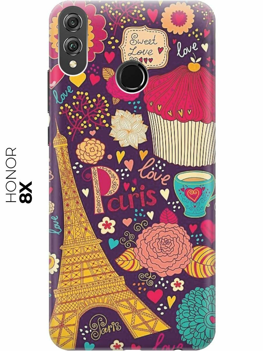 Чехол - накладка ArtColor для Honor 8X с принтом "Love in Paris"