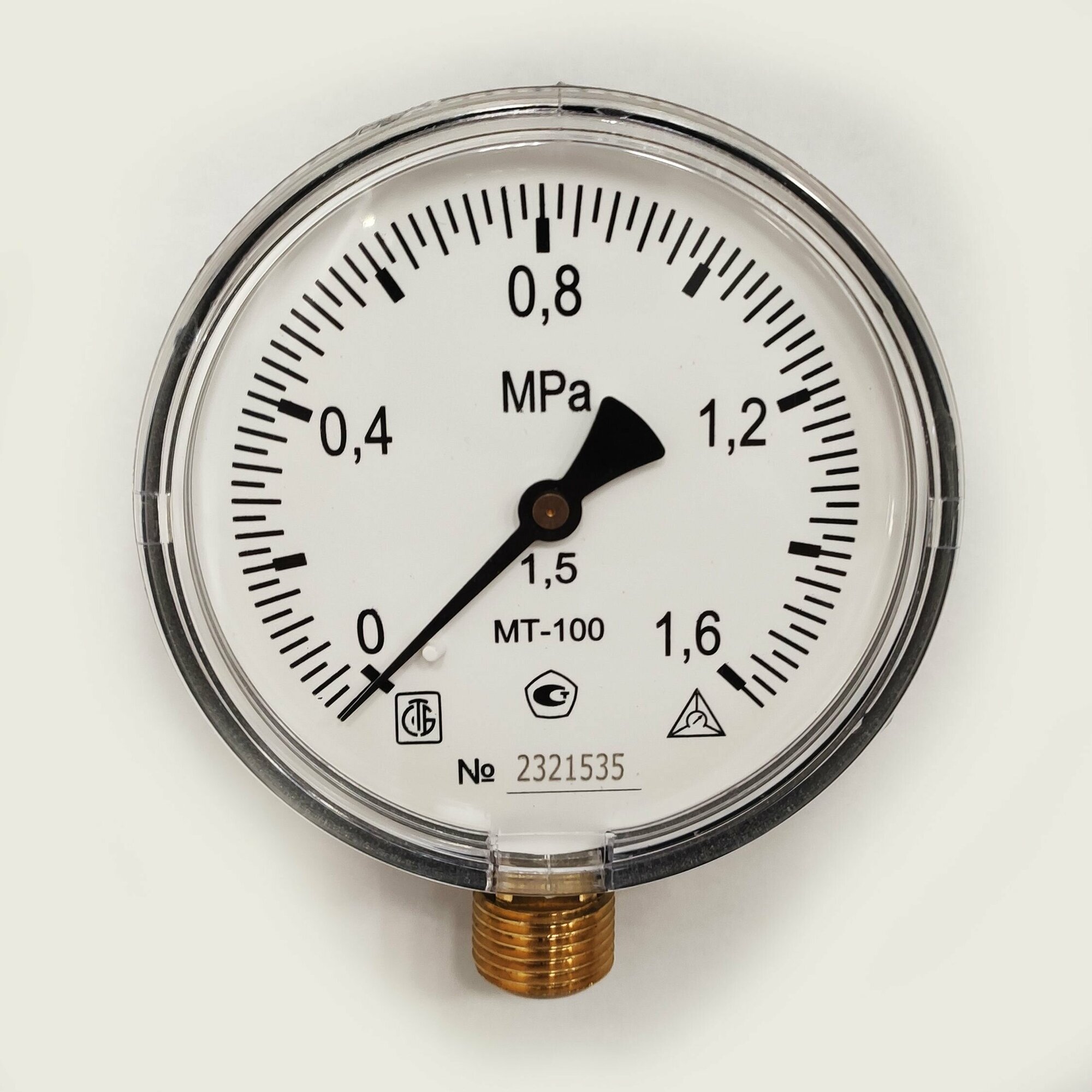 Манометр МТ-100 G1/2 1,6МПа 100мм. Товар уцененный