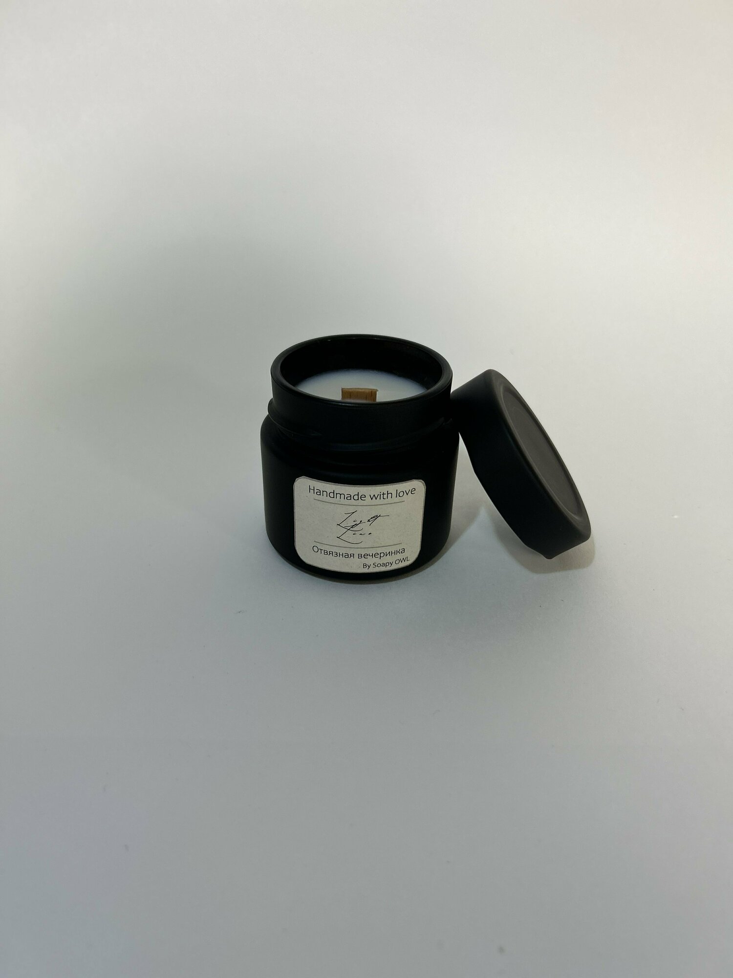 Свеча восковая натуральная Light Line by Soapy OWL, ОВ (100)